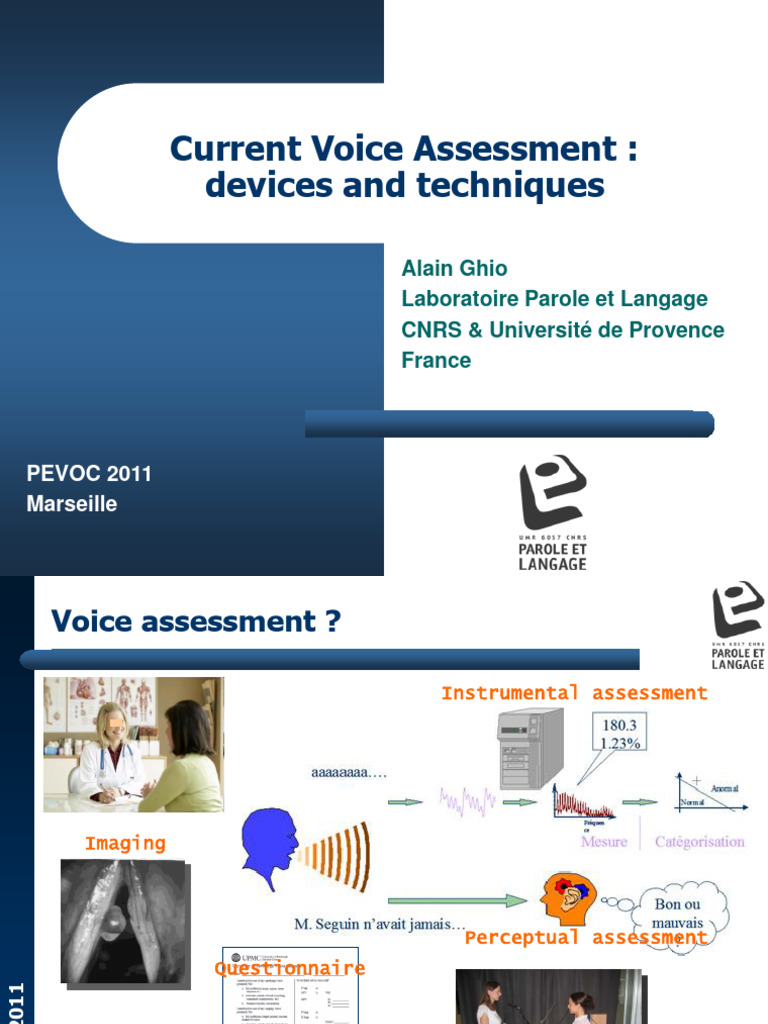 Round Table Current Voice Assessment-Ghio | PDF | Perception | Disability