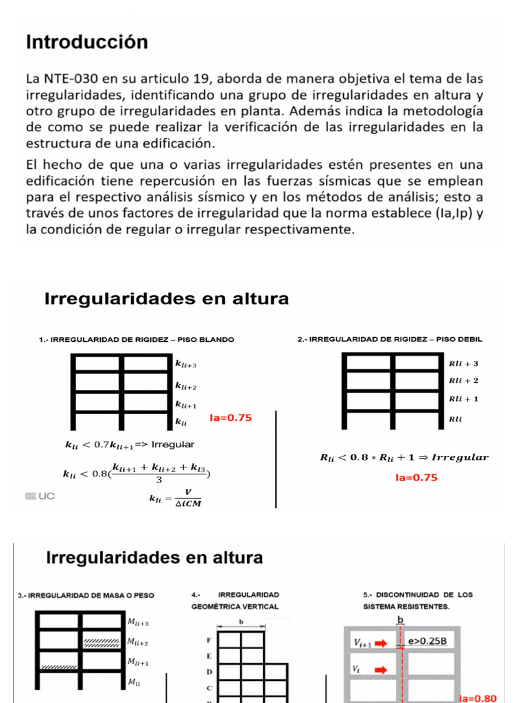 Irregularidad Sísmica | PDF