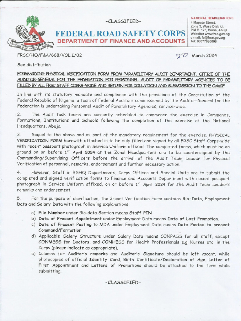 Verification Form | PDF