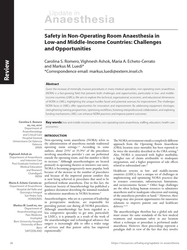 Safety in Non-Operating | PDF | Anesthesia | Health Care