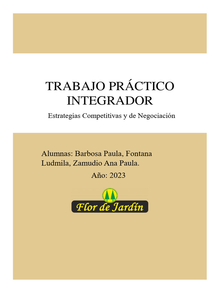 TP Integrador Estrategias | PDF | Business | Mercado (economía)