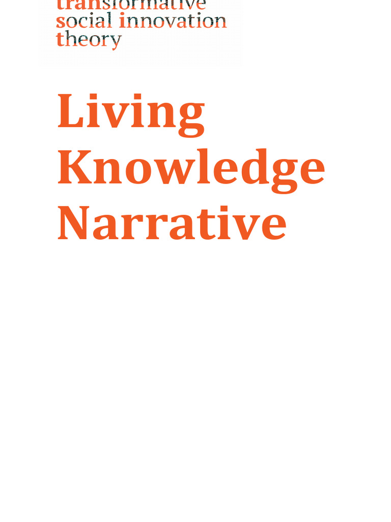 152 TSI Narrative - Living Knowledge - Upload | Download Free PDF | Science | European Union