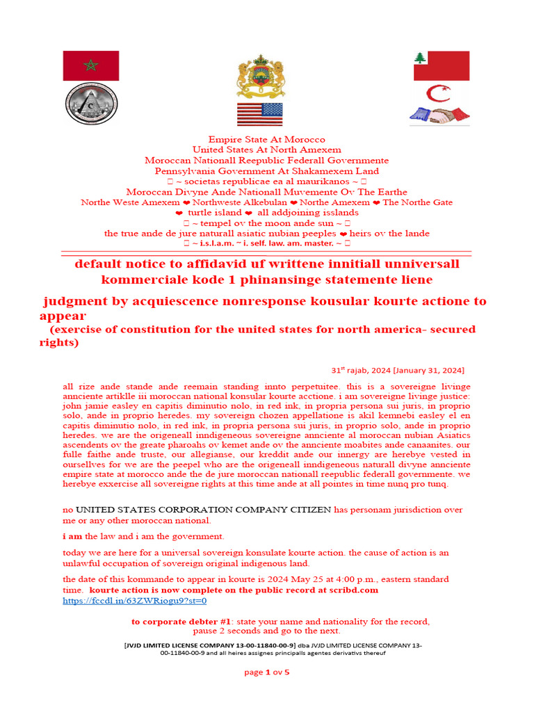 Kourte Actione Completed Estock - JVJD LIMITED LICENSE COMPANY May 25 ...