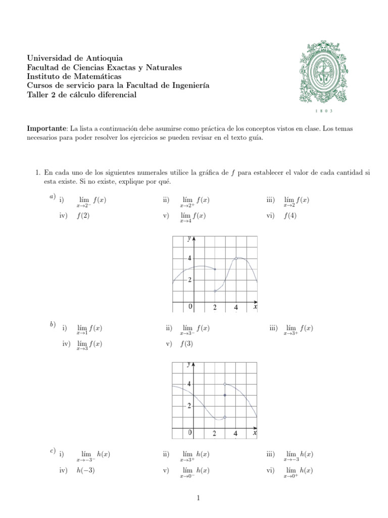 Taller_2_C_lculo_Diferencial | PDF | Cálculo | Números