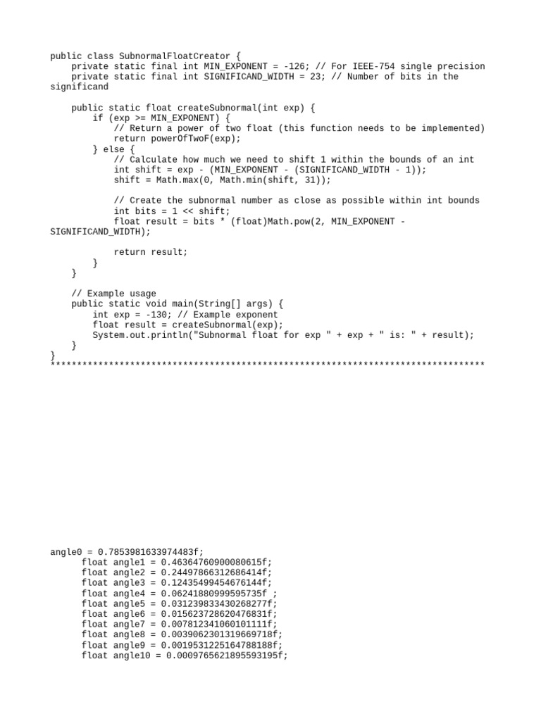 Subnormal | PDF | Numbers | Applied Mathematics