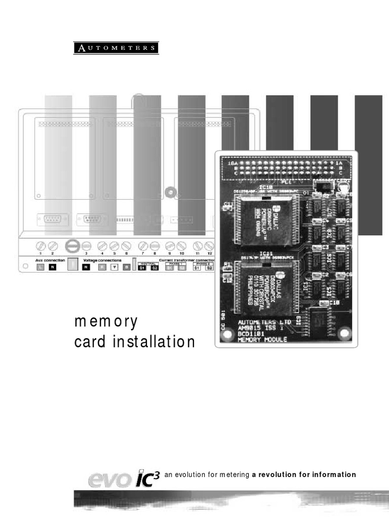 EVOIC3-Memory-Card | PDF | Cursor (User Interface) | Electrical Connector