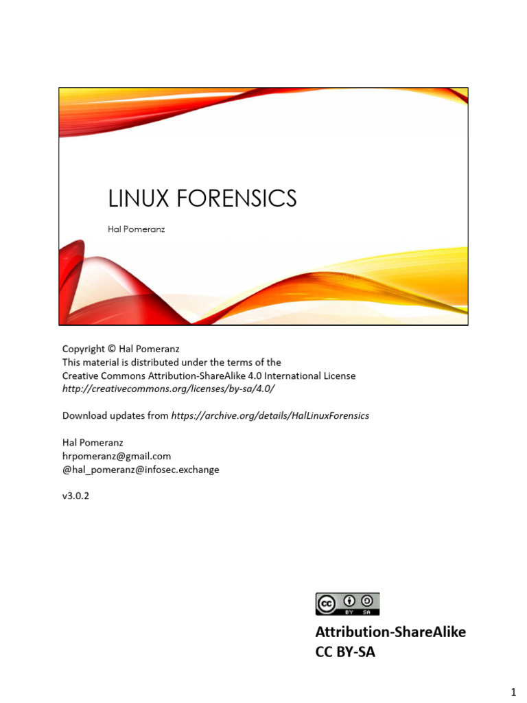 Pomeranz Linux Forensics | PDF | Superuser | File System
