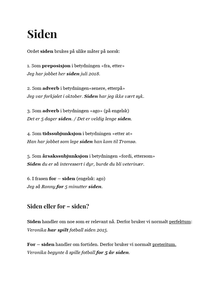 Siden | PDF