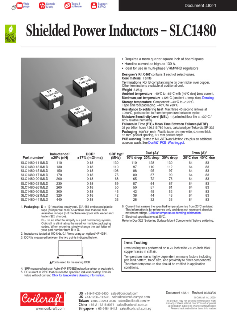 SLC 1480 | PDF | Materials | Electrical Engineering