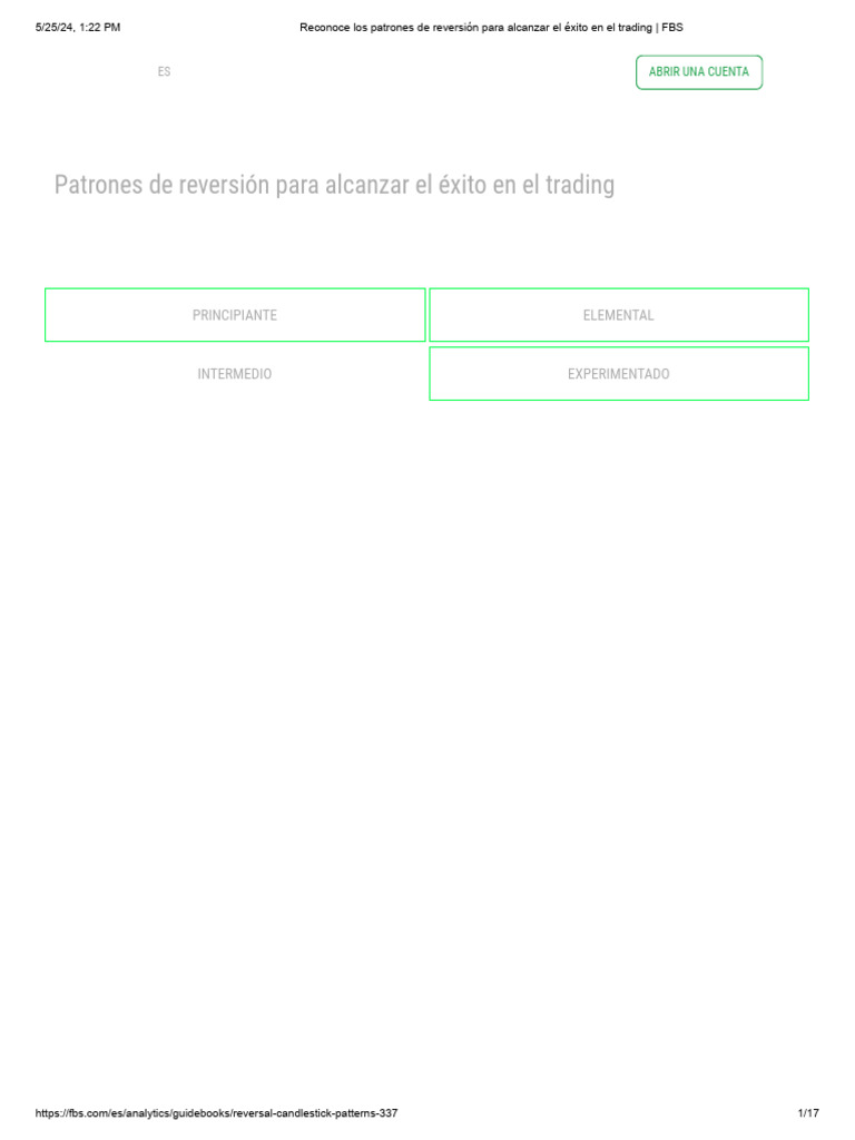 Reconoce Los Patrones De Reversión Para Alcanzar El Éxito En El Trading