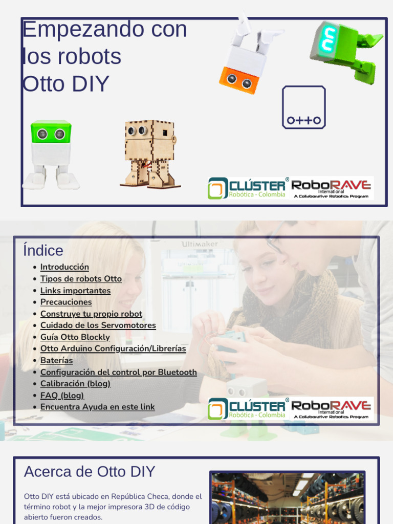 Guía de Construcción Otto DIY | PDF | Robótica | Robot