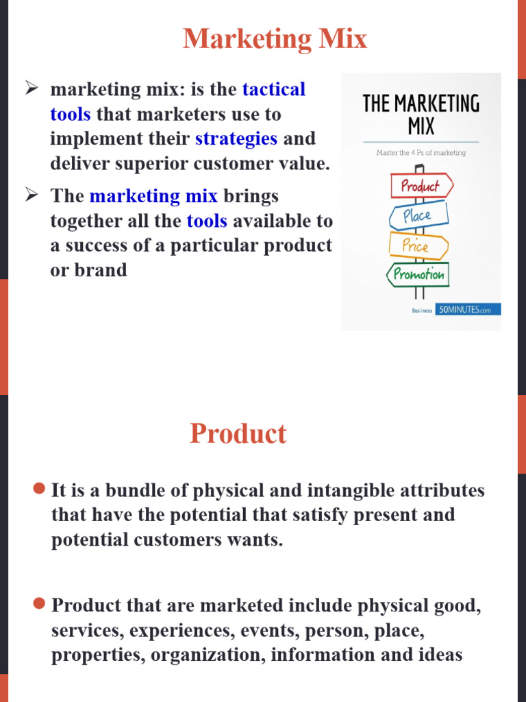 Marketing Mix Elements | PDF | Marketing | Brand