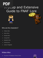 The Entire FNAF Lore | PDF | Art | Mystery, Thriller & Crime Fiction