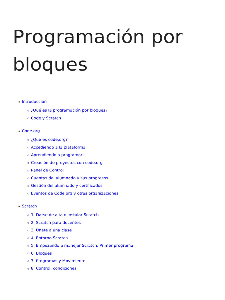 Programacion Por Bloques | PDF | Scratch (lenguaje de programación ...
