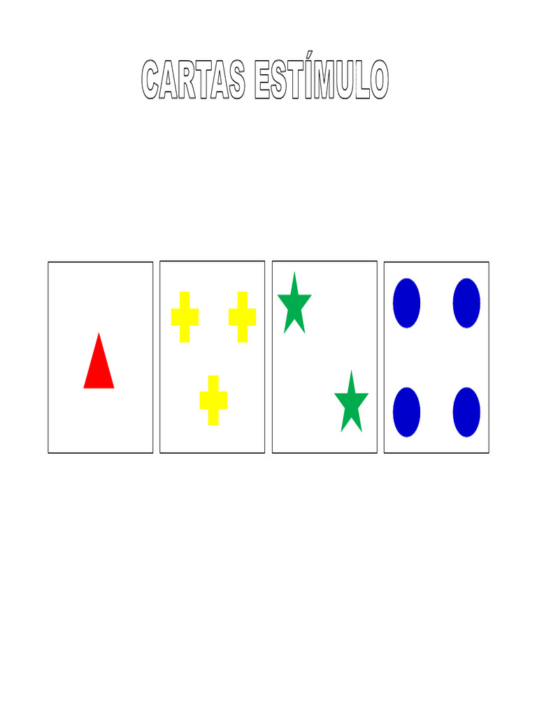 Test WCST (Cartas) | PDF