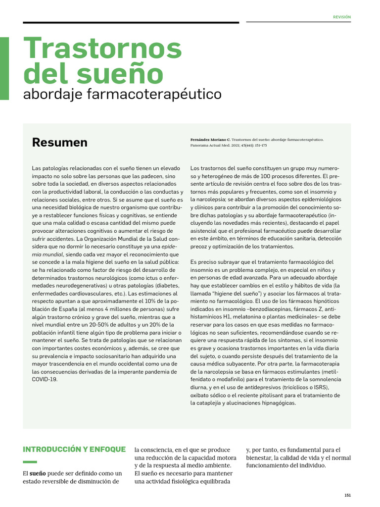 Trastornos del sueño: diagnóstico y tratamiento | PDF | Dormir | Insomnio