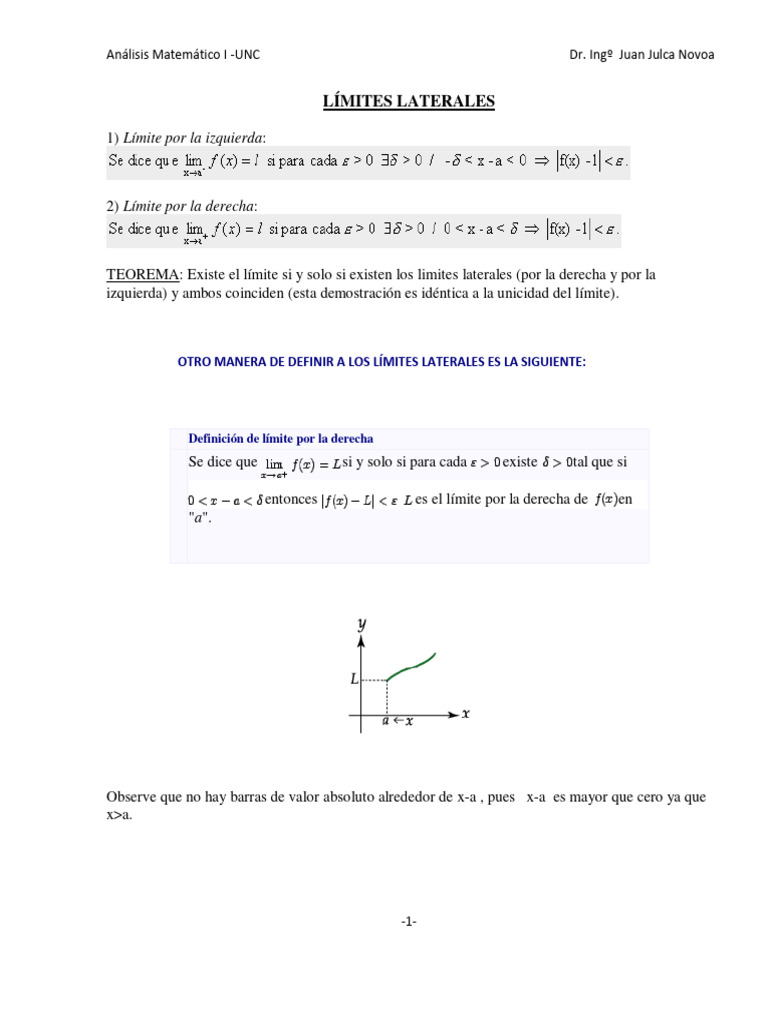 Límite Lateral-Al Infinito-Teoría-Preparado-Fusionado | PDF | Límite ...