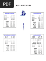 New bell timings | PDF