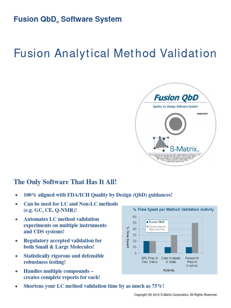 Fusion QBD Analytical Method Validation Brochure | PDF | Detection Limit | Experiment