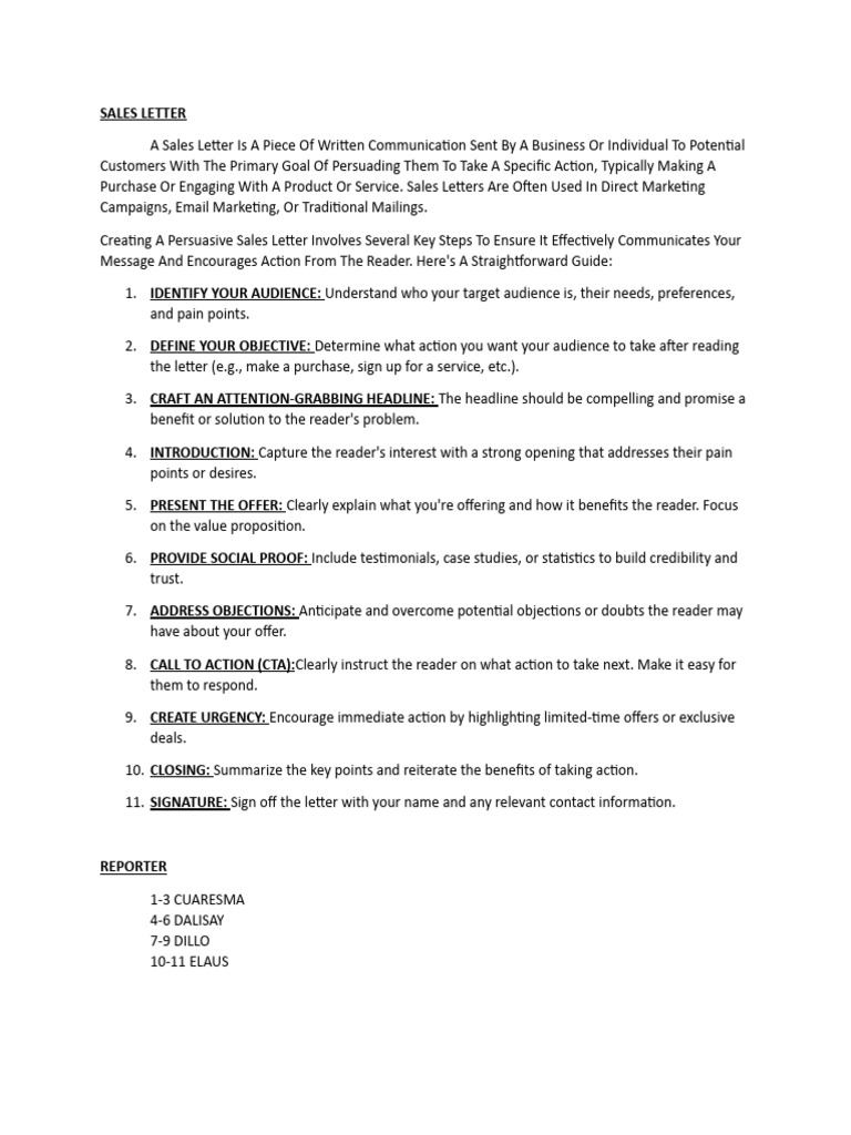 Effective Sales and Inquiry Letters Guide | PDF | Sales | Cognition