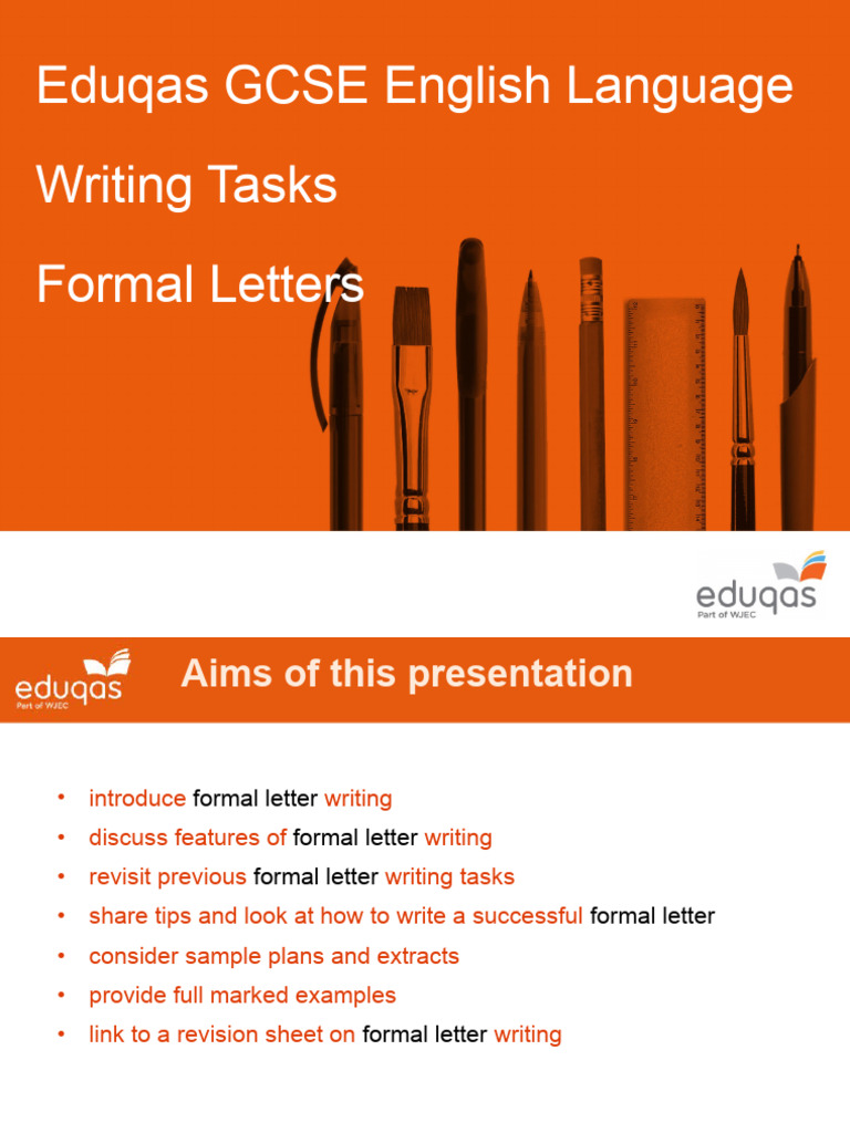 5 Eduqas Letters | PDF