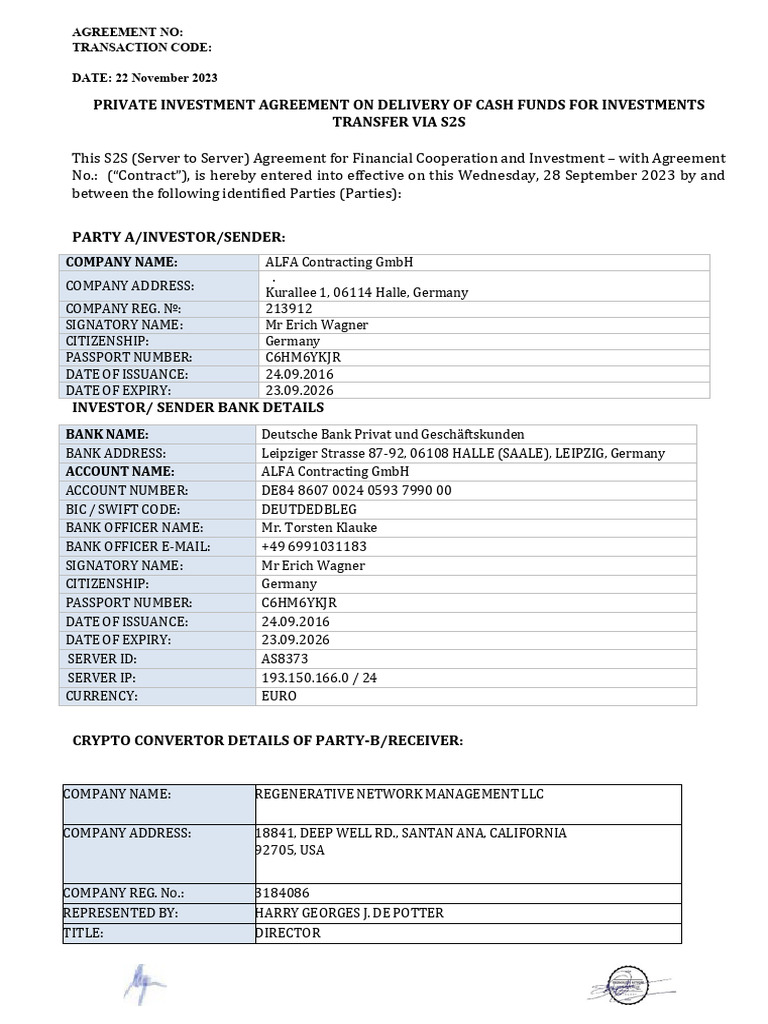 S2 To S2 Alfa-Rnm 20231122 | PDF | Finance & Money Management | Law