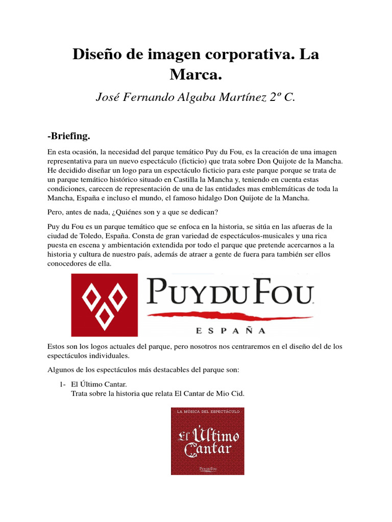 Diseño de Imagen Corporativa José Fernando Algaba Martínez 2oc | PDF ...