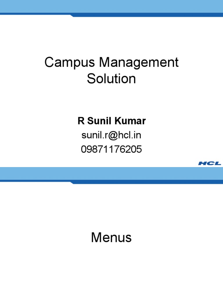 Campus Management System Overview | PDF | Career & Growth
