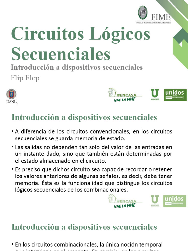8 Circuitos Logicos Secuenciales - Flip Flop Teams | PDF | Ingeniería Electrónica | Informática