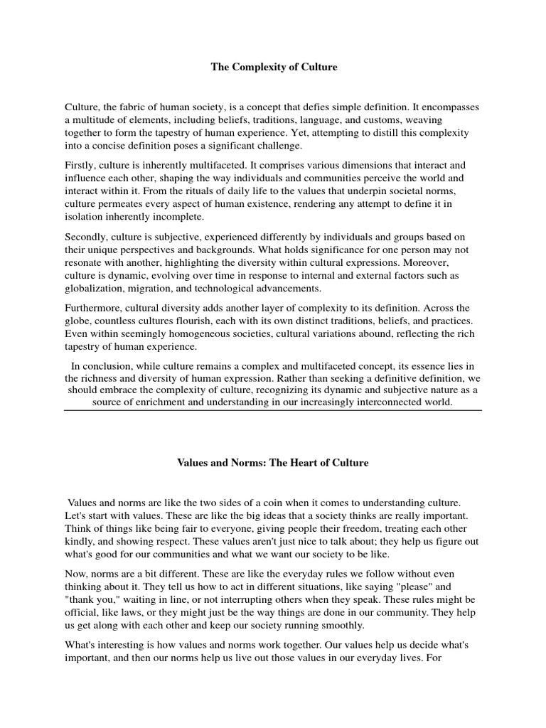 The Complexity of Culture | PDF | Abrahamic Religions | Monotheism