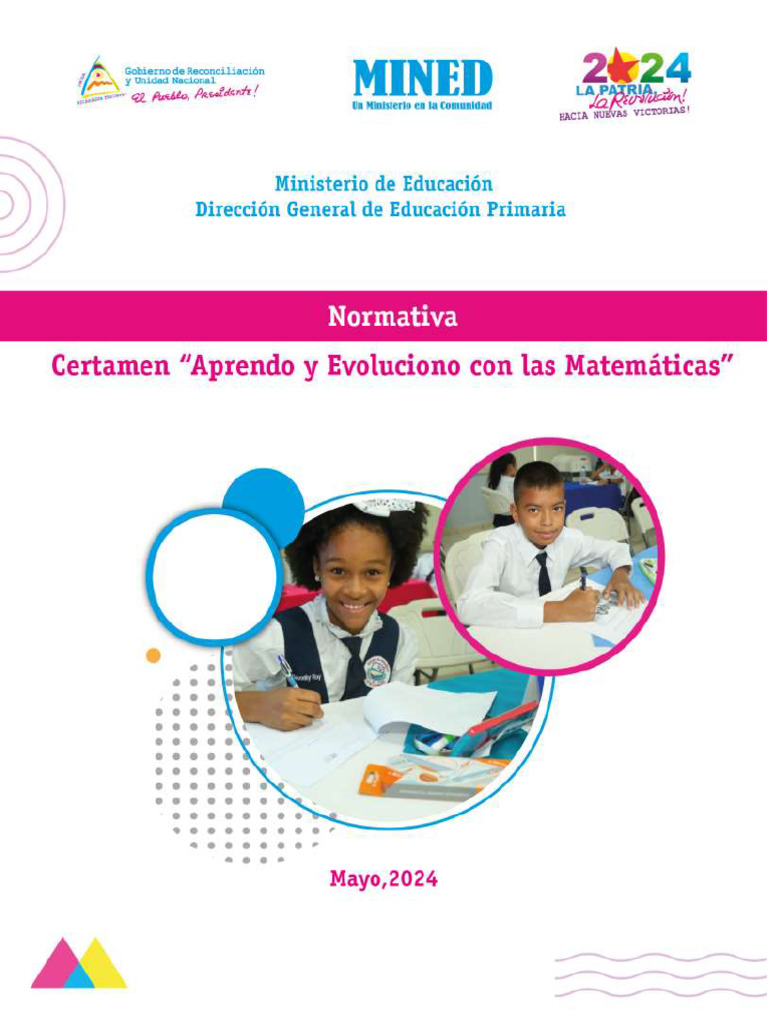 NORMATIVA CERTAMEN _APRENDO Y EVOLUCIONO CON LAS MATEMÃ_TICAS_ | PDF | Educación primaria ...