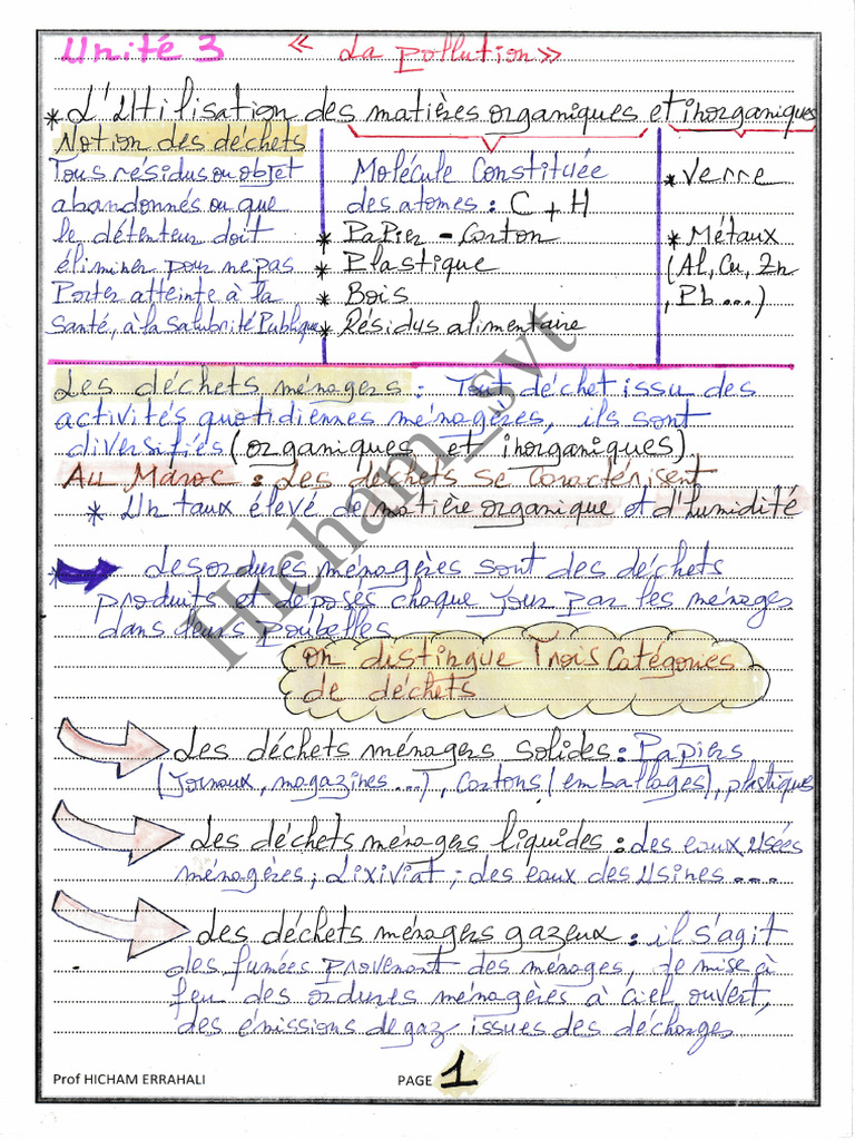 La Pollution Hicham SVT | PDF
