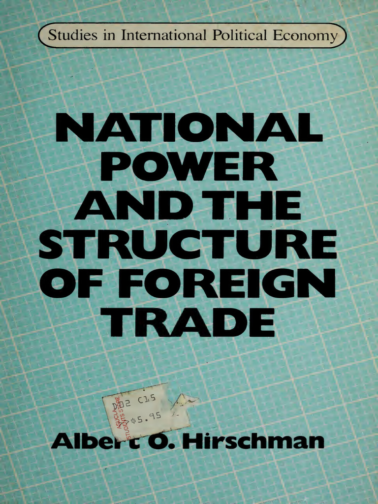 National Power and The Structure of Foreign Trade | PDF | Economics ...