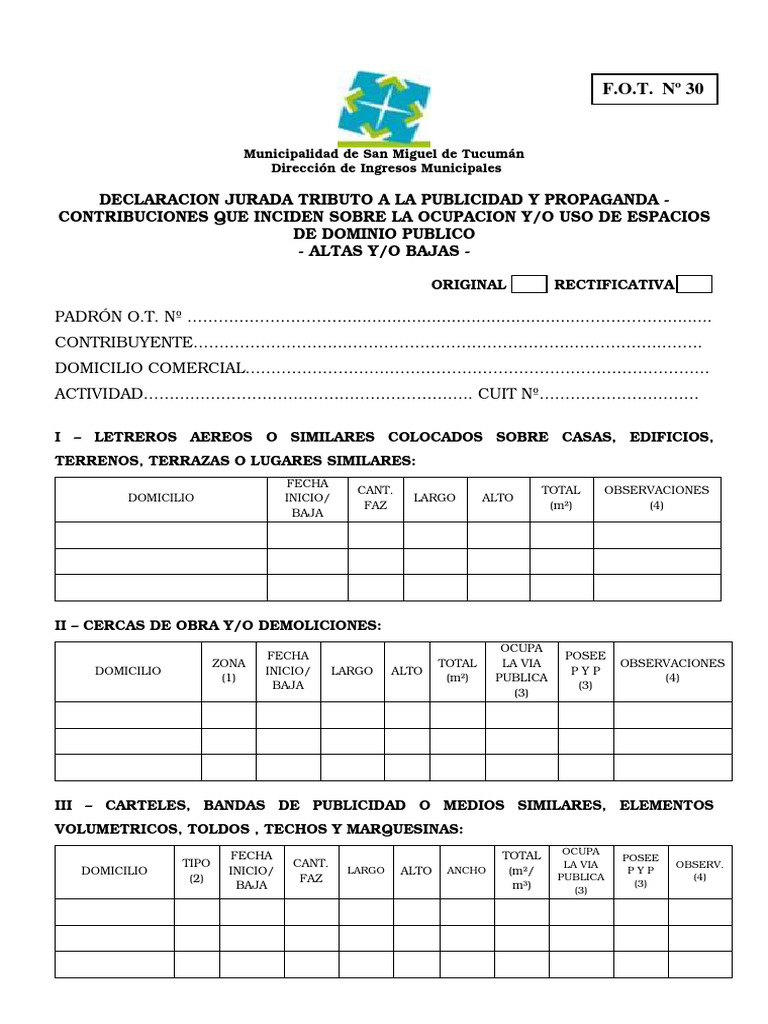 Form Fot 30 | PDF