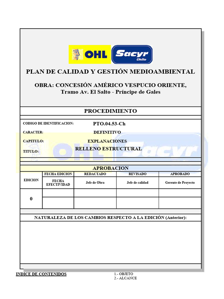 Ok PT.04.53-Ch Relleno Estructural Ed.00 AVO | PDF | Soldadura | Construcción