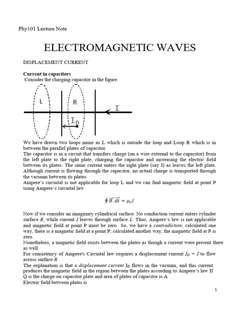 Student Note - Electromagnetic Wave | PDF | Electromagnetic Radiation ...