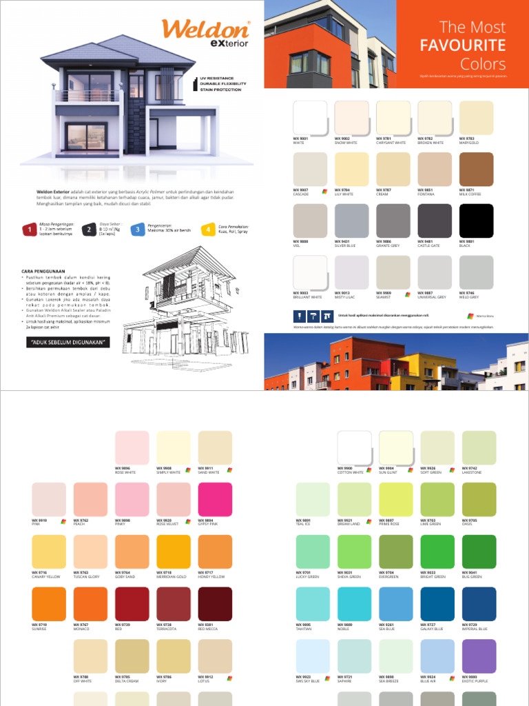 Katalog Warna Cat Weldon Exterior | PDF