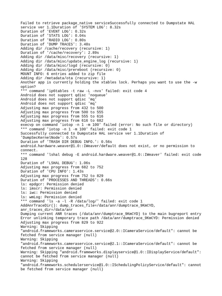 Dumpstate 2023 05 29 11 25 26 Dumpstate - Log 15841 | PDF | Information Technology | Computer ...