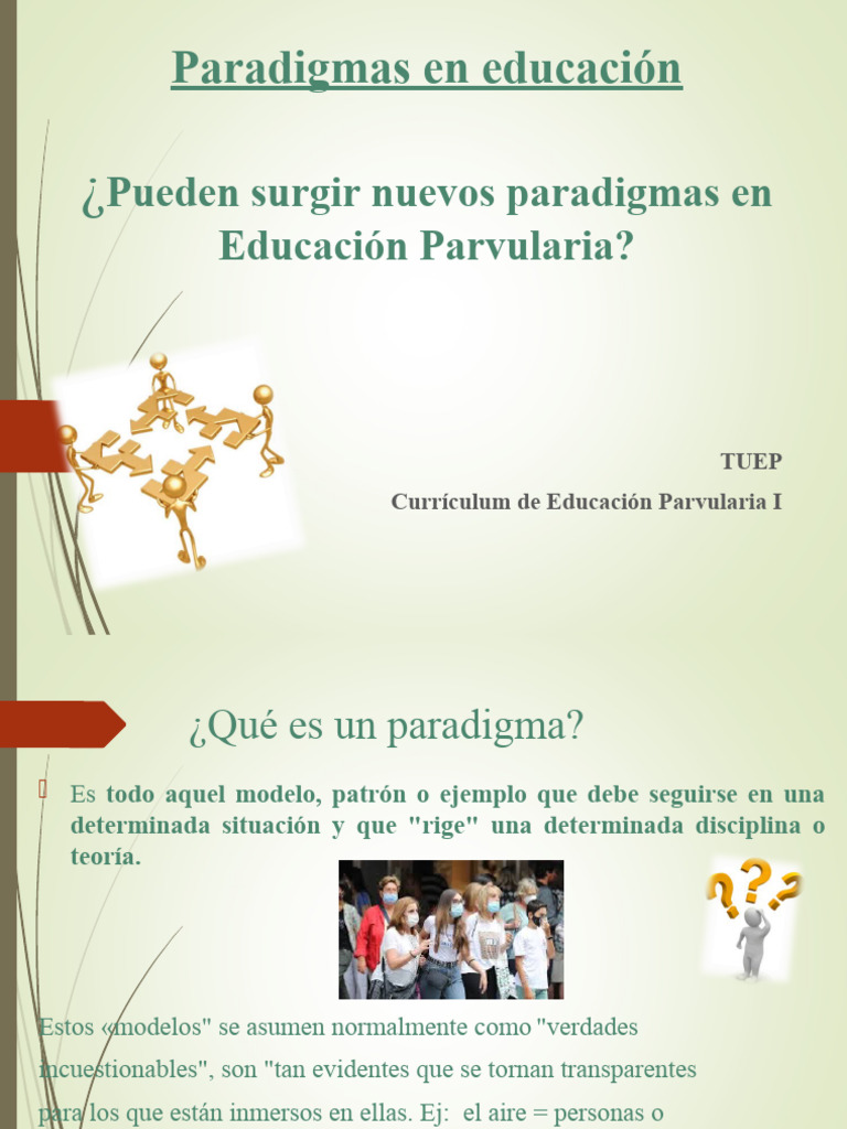 Nuevos Paradigmas en Educación Infantil | PDF | Educación de la primera ...