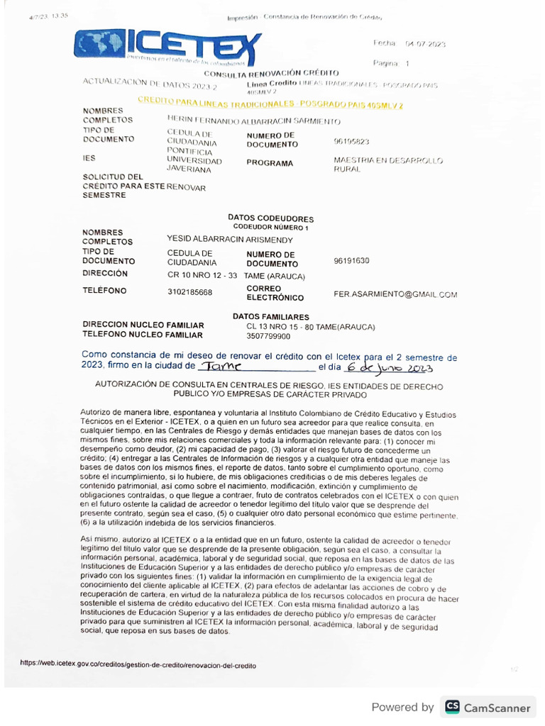 Documento Renovacion 2023 Ll | PDF Documento Renovacion 2023 Ll | PDF