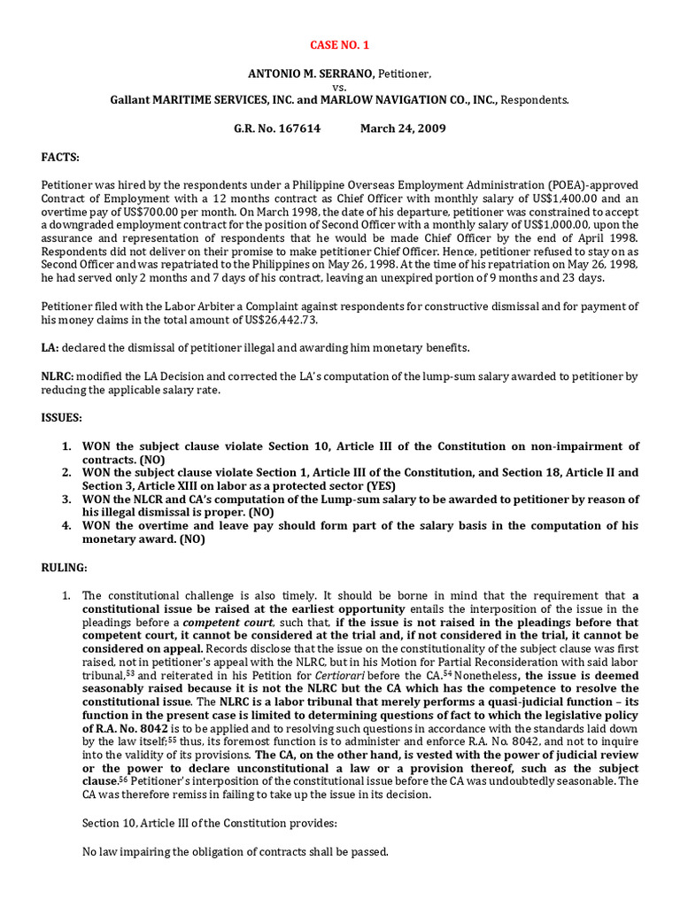 Compiled Labor Law Cases 2 | Download Free PDF | Employment | Labour Law