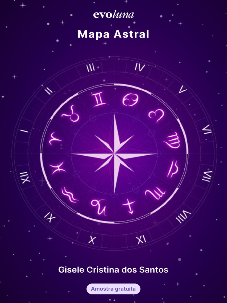 Arte Personalizada - Mapa Astral - Amostra Gratuita | PDF | Horóscopo | Zodíaco
