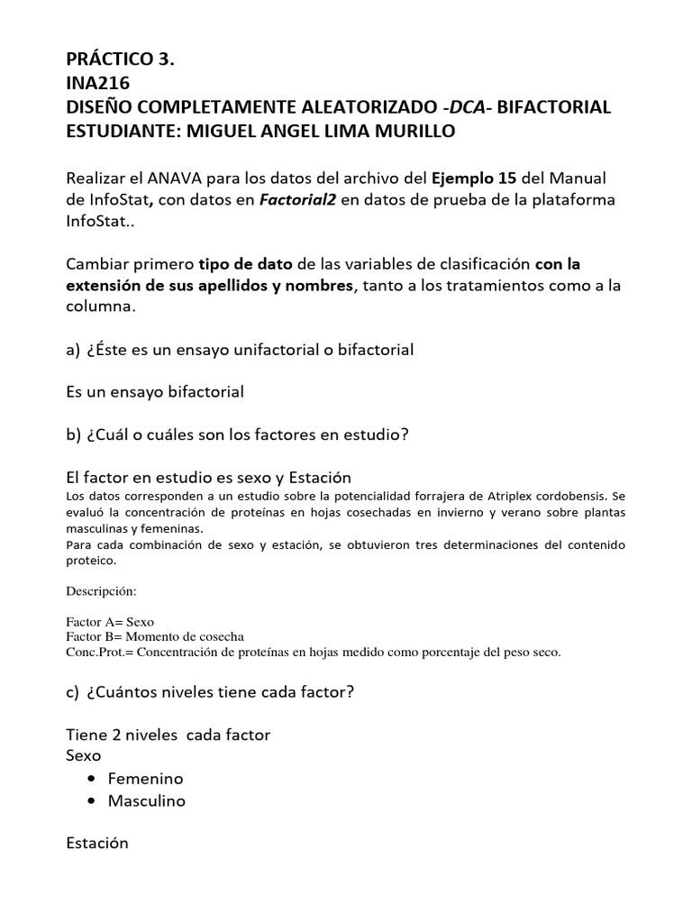 ANAVA Bifactorial en Atriplex Cordobensis | PDF | Valor P | Método científico