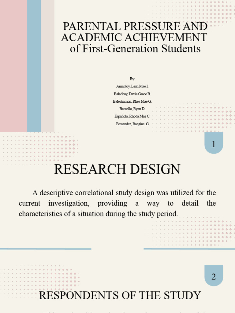 Parental Pressure and Academic Achievement | PDF | Psychological ...