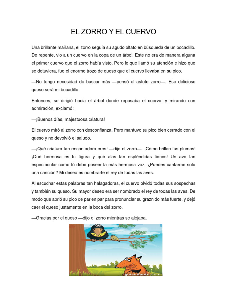 El Zorro y El Cuervo | PDF