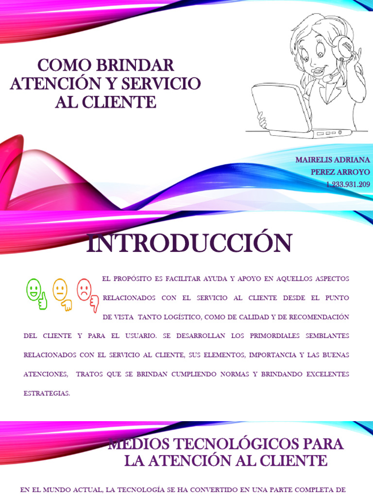 Diapositiva Atencion Al Cliente | PDF | Business | Cliente