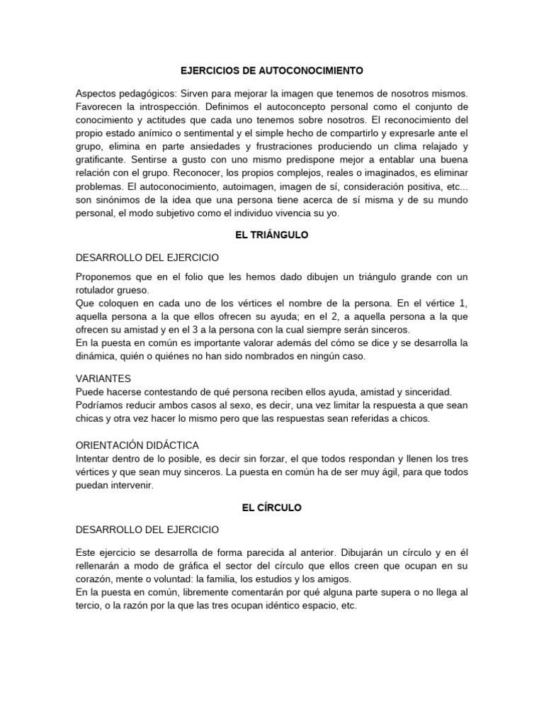 Ejercicios-de-Autoconocimiento | PDF | Color