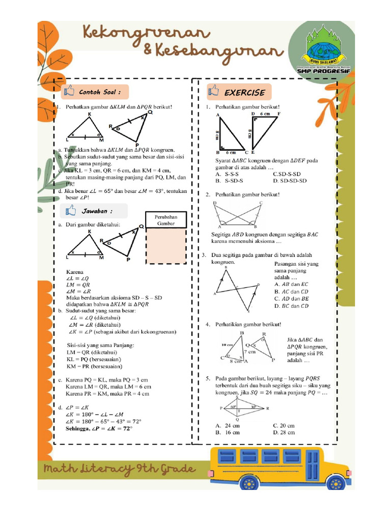 LKPD Kesebangunan Pada Segitiga | PDF