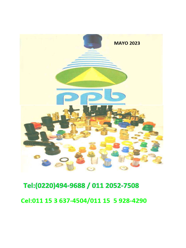 LISTA DE PRECIOS SOLO PPB- SPRAY PEKS SA MAYO 2023 | PDF | Visión ...