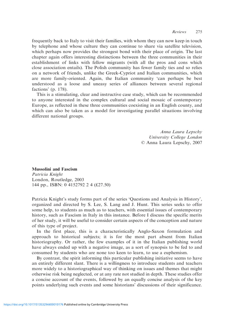 Cultural Ties of Migrant Communities | PDF | Fascism | Dictatorship